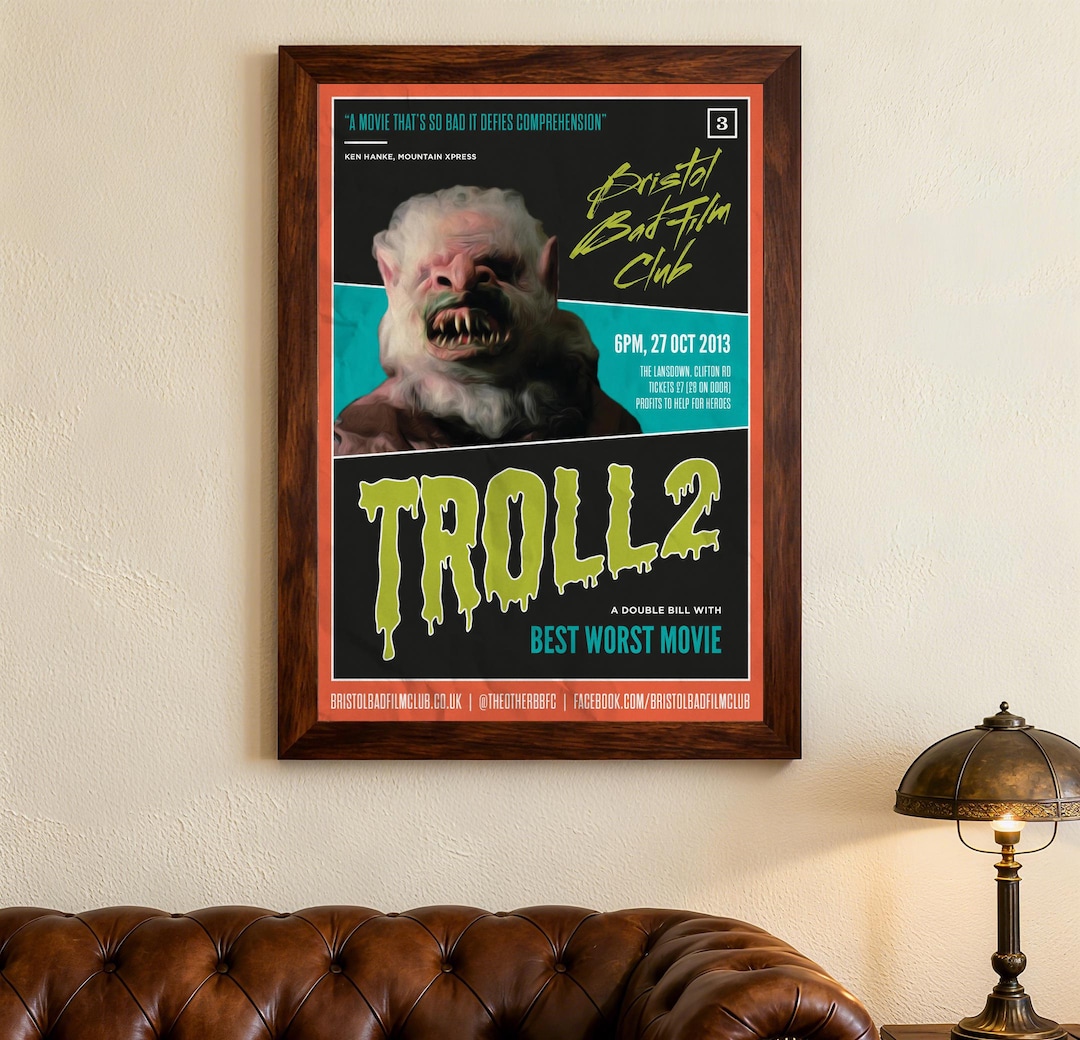 Troll 2 Movie Poster，canvas Posters,wall Art,home Decor, Holiday Gifts ...