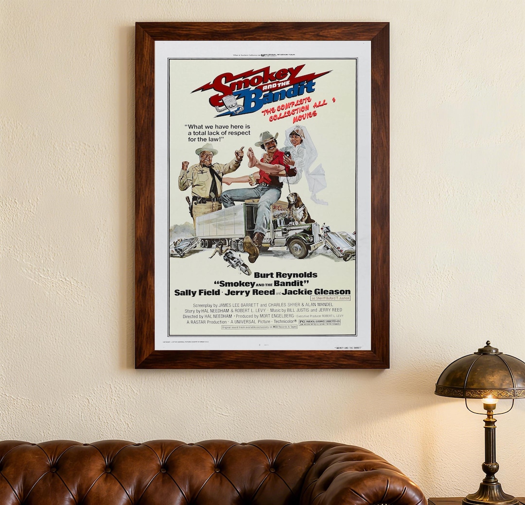 Smokey and the Bandit Movie Poster ，canvas Posters,wall Art,home Decor ...