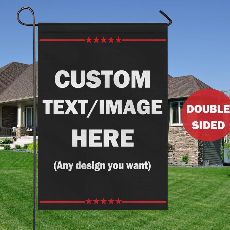 Custom Name Lawn Flag - Etsy