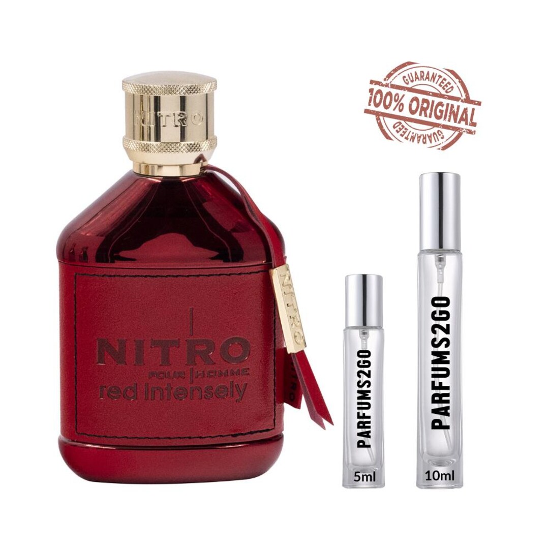 Nitro Red Intensely EDP by Dumont for Man - Sample Decant - Travel ...