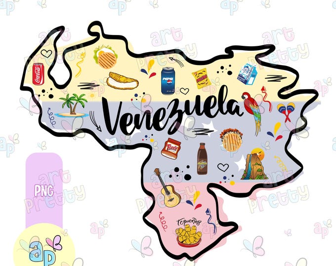 Venezuela Map Images, Svg Design, Png, Jpg Design, Silhouette, Cricut ...