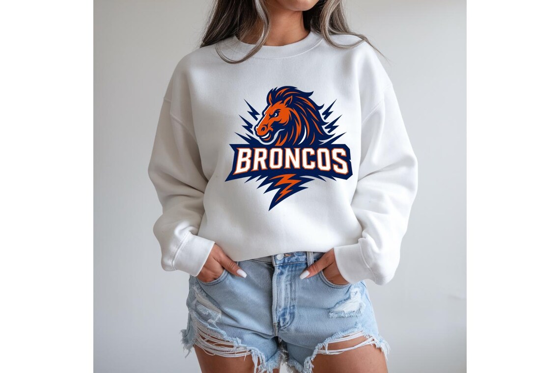 Broncos Football PNG Bundle, 5 Mascot Designs, Denver Football Clipart ...