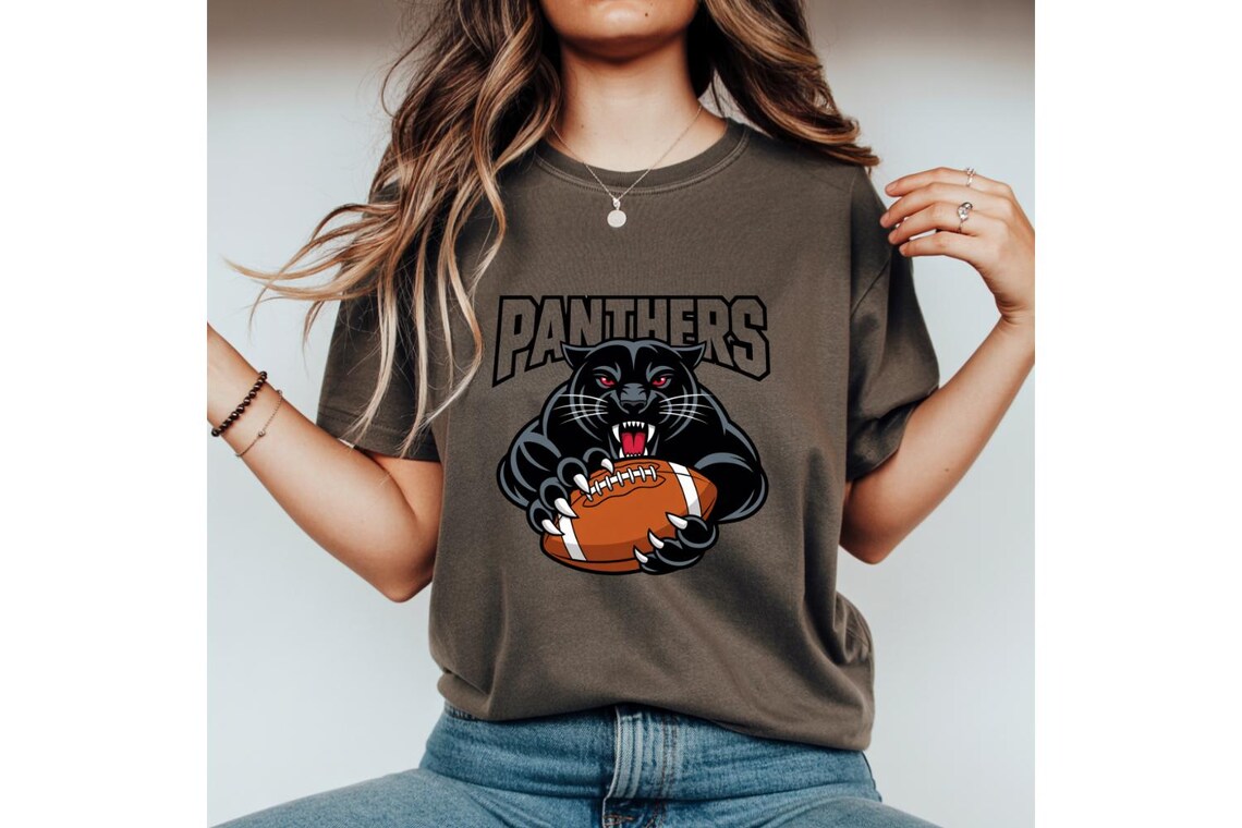 Panthers Football PNG Bundle, Mascot Clipart, Sports Spirit Wear ...