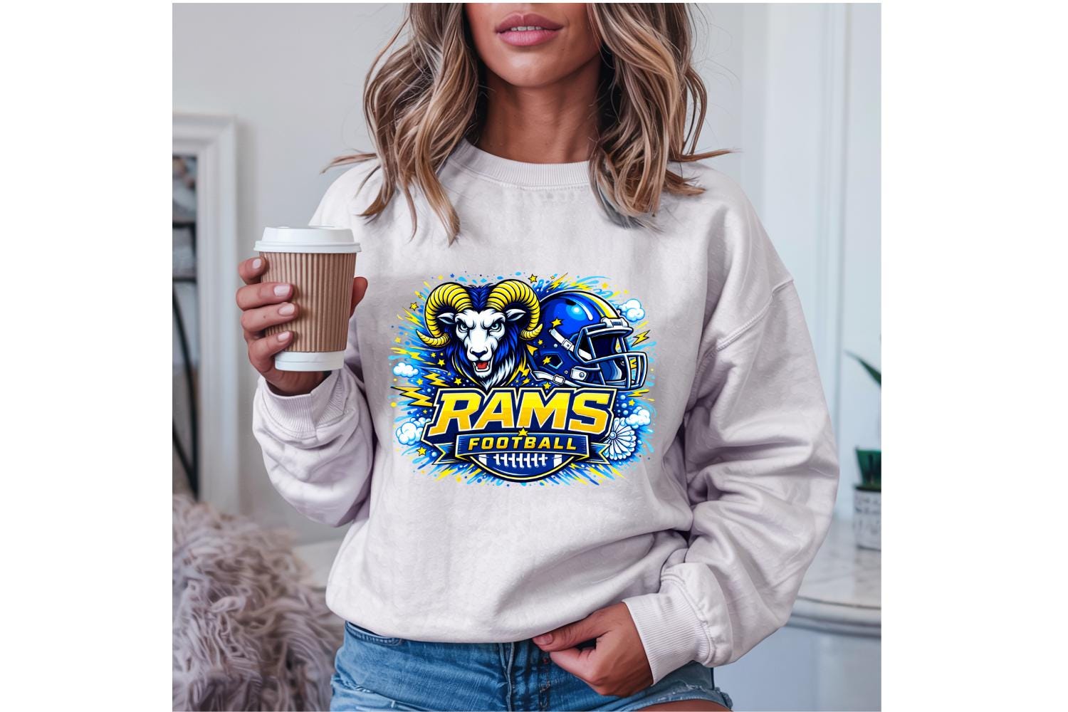 Rams Football PNG Bundle, 5 Mascot Designs, Rams Clipart, Game Day ...