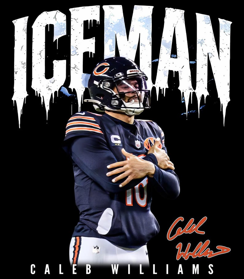 Caleb Williams PNG File, ICEMAN Png, Game Day Football Digital File - Etsy