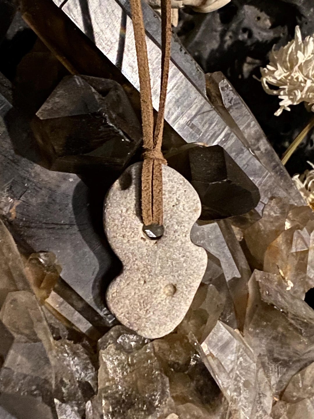 Ghostly Vintage HAG STONE Amulet - Etsy