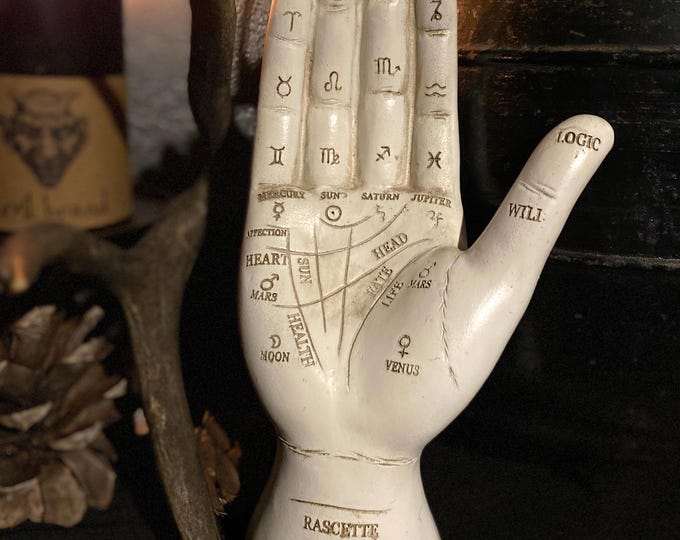 Oversized Palmistry Hand Statue for Fortuneteller Palm Reader - Etsy