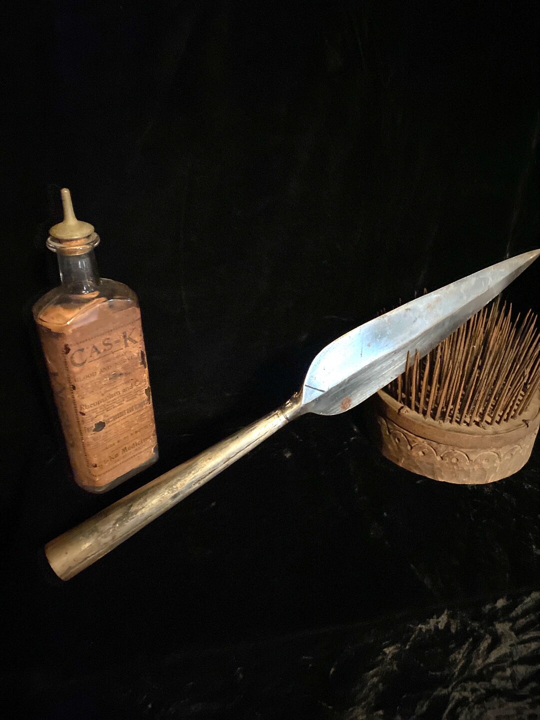 ANTIQUE Old World SPEAR HEAD - Etsy