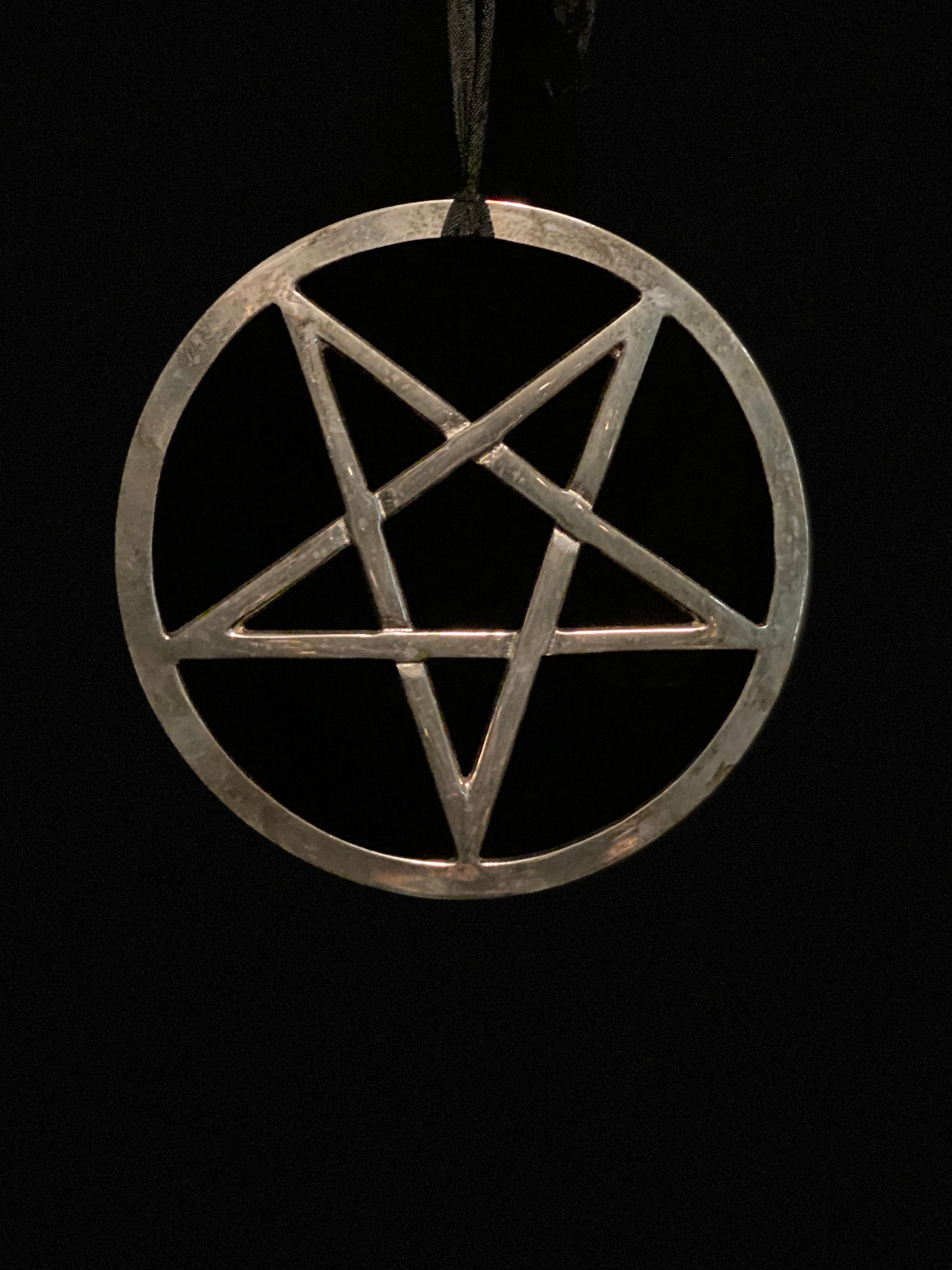 Large INVERTED PENTACLE PENTAGRAM 6” - Witchcraft * Ritual * Ceremonial ...