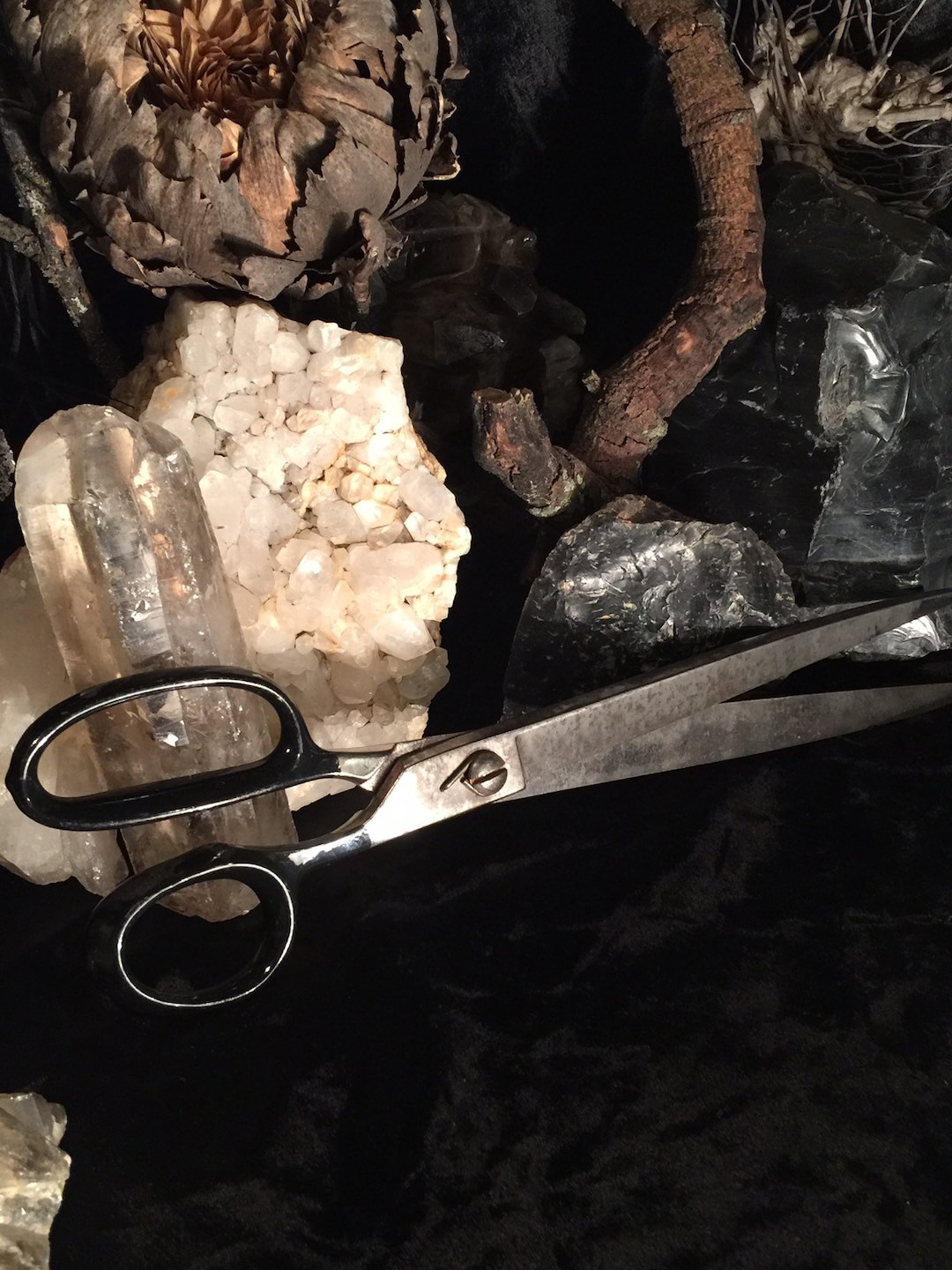 Wicked Antique Shears Extra Long Black Handle Scissors at - Etsy