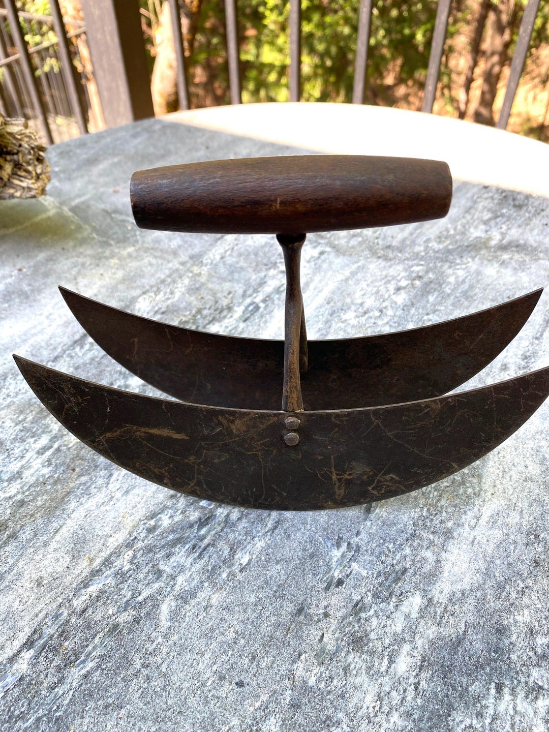Antique Pendulum Double Blade Chopper - Etsy