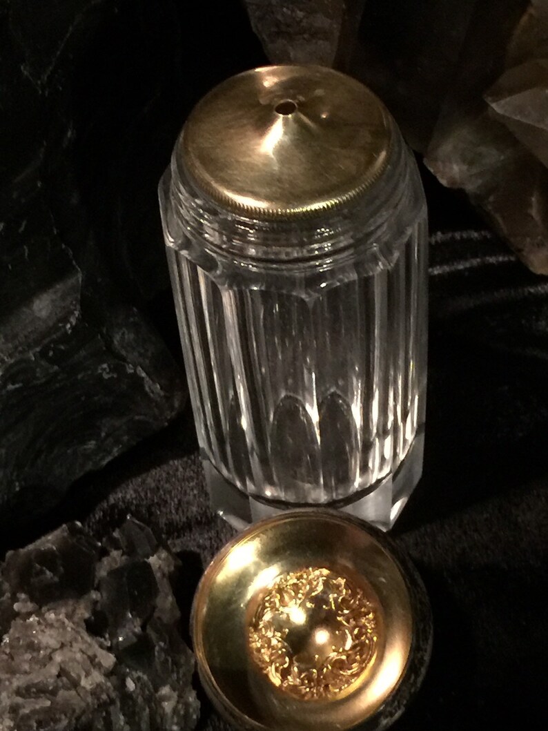 Precious PERFUME SCENT BOTTLE Antique Cut Crystal With - Etsy