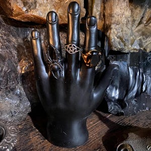 Ring Display Stands Black Celestial Astrology Hand Statues - 19 Dollars ...
