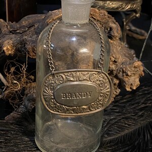Vintage BRANDY Bottle Label Barware Decor - Etsy