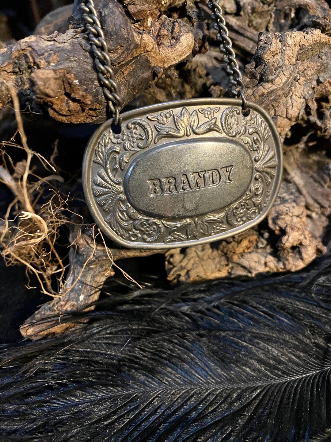 Vintage BRANDY Bottle Label Barware Decor - Etsy