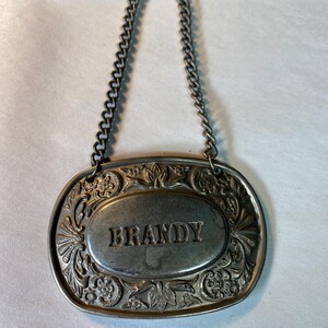 Vintage BRANDY Bottle Label Barware Decor - Etsy