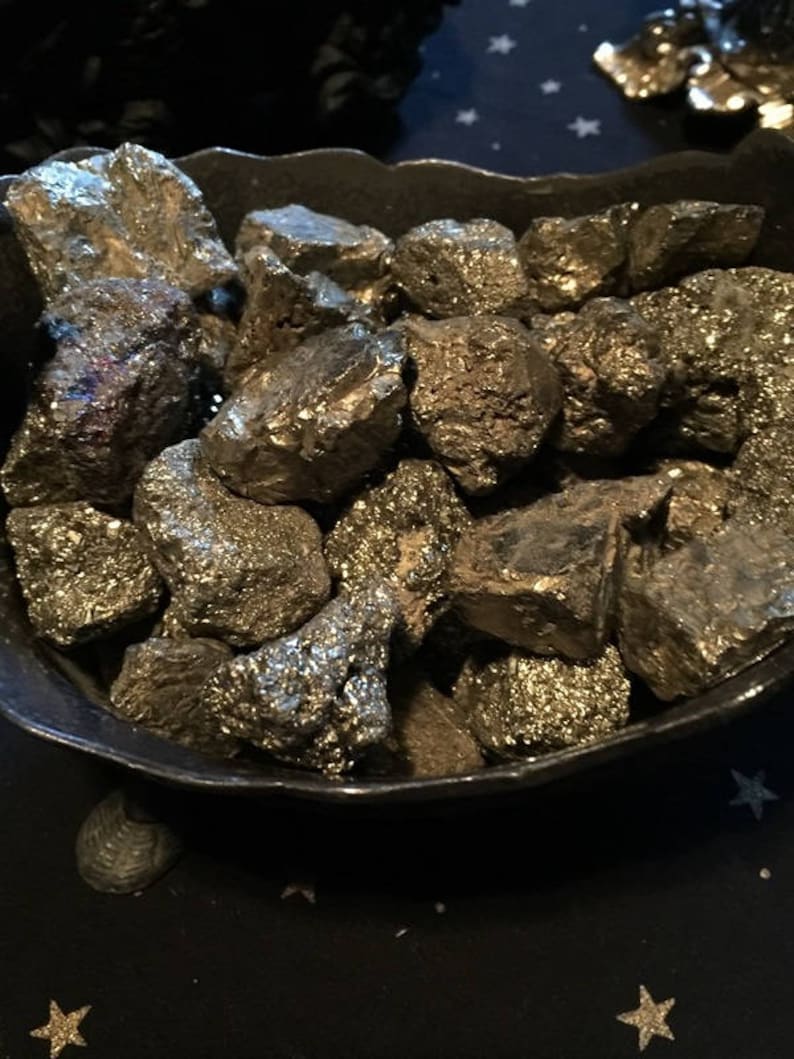 Raw Pyrite Fool's Gold Chunky Rocks, Priced at 5 Dollars Each at Gothic ...