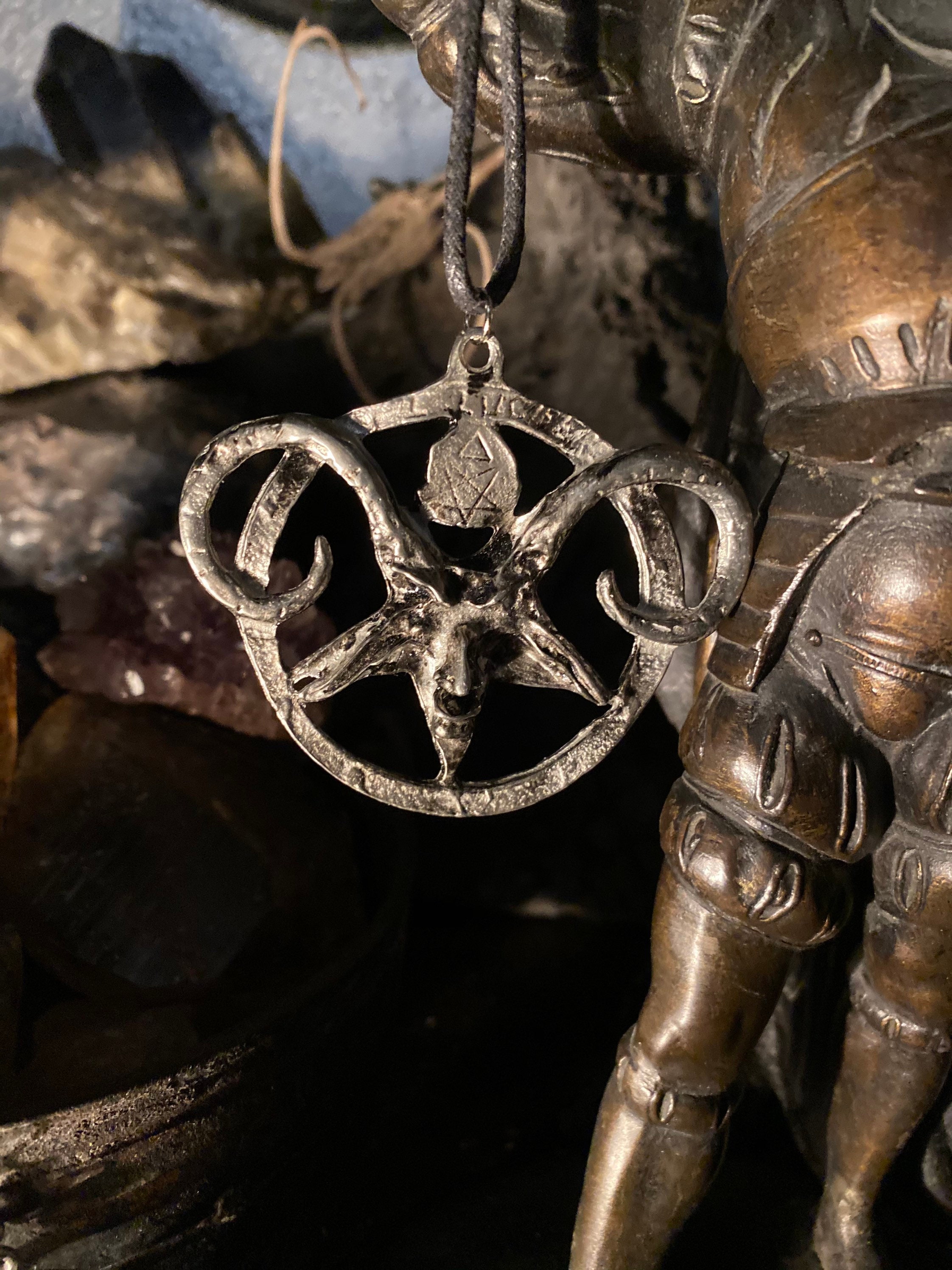 Diabolical Lucifer Goat Pendant Ritual Occult Witchcraft Altar | Etsy