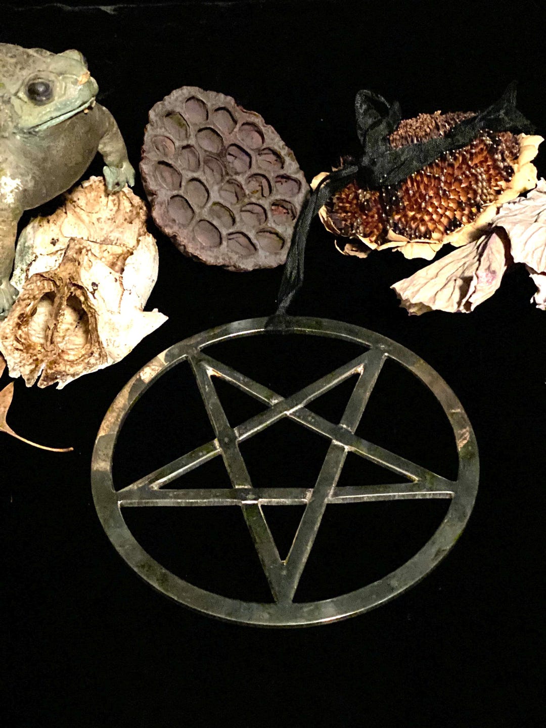 Large INVERTED PENTACLE PENTAGRAM 6” - Witchcraft * Ritual * Ceremonial ...