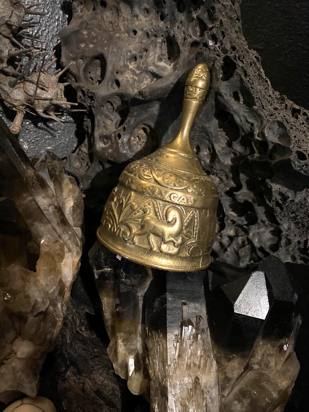 Antique SANCTUARY BELL Depicting Old Fantasy Beasts - Etsy