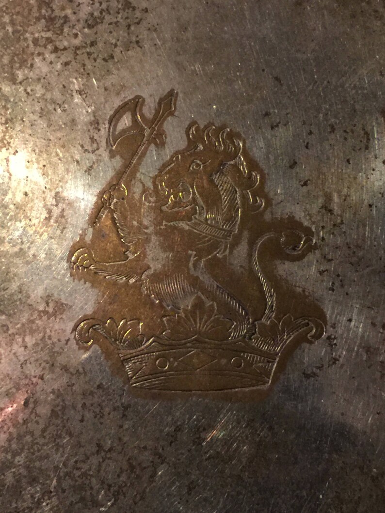 Antique Apollo Lion Crest Match Box Holder Fancy Engraved - Etsy