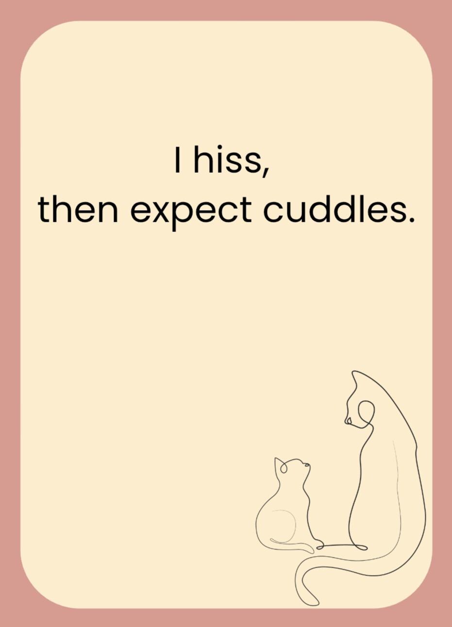 Printable Cat Affirmation Cards: Funny Quotes for Cat Lovers (digital ...