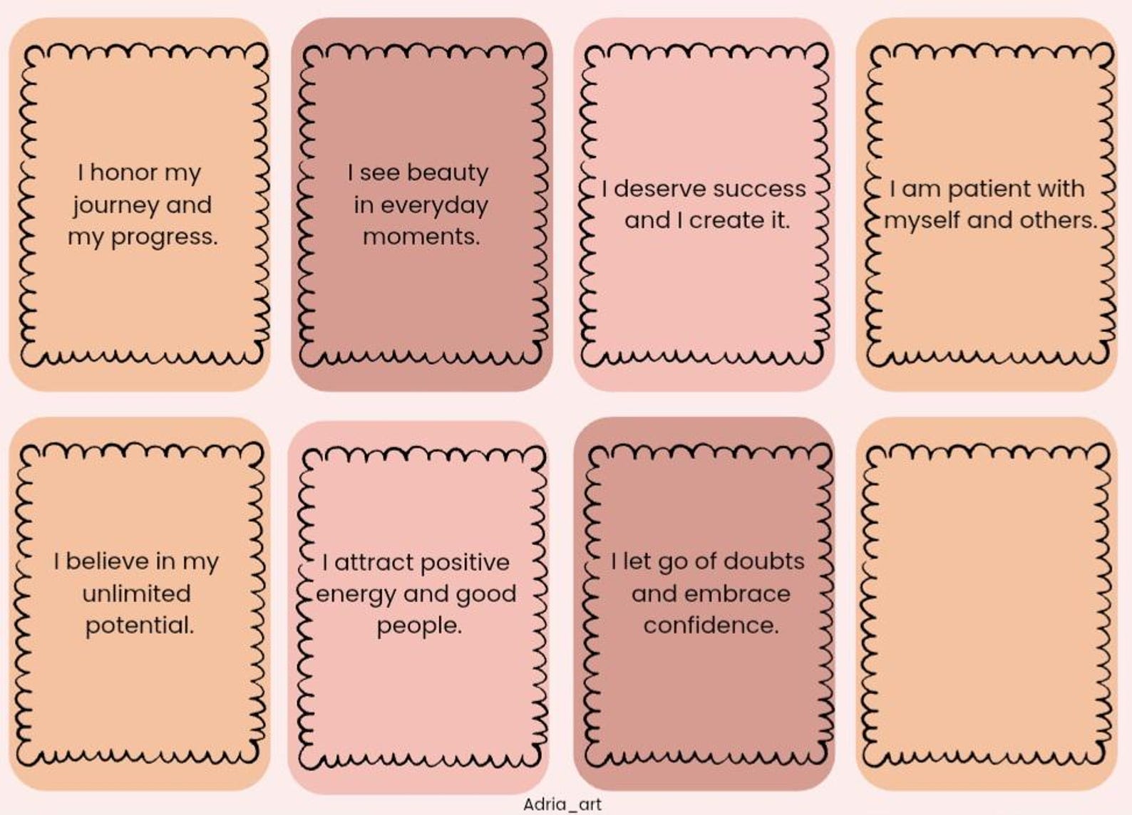 Printable Affirmation Biscuits | 30 Positive Quotes | Self-care ...