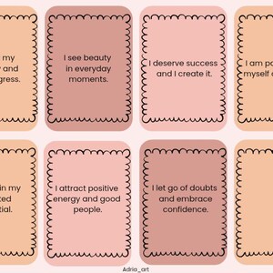 Printable Affirmation Biscuits | 30 Positive Quotes | Self-care ...