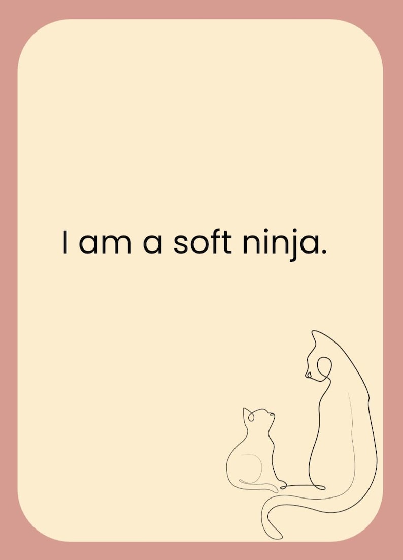 Printable Cat Affirmation Cards: Funny Quotes for Cat Lovers (digital ...