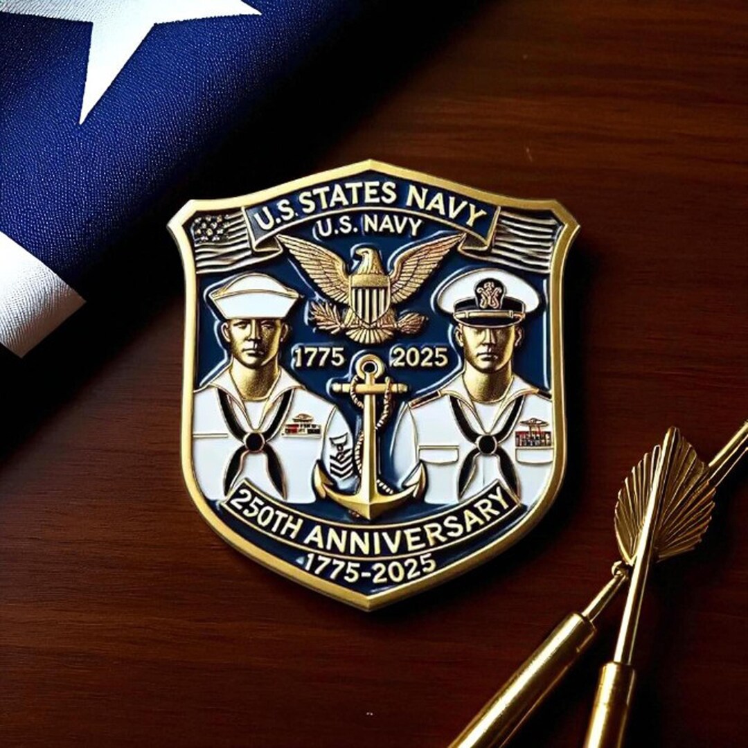 USMC 250th Anniversary Pin, 1775-2025 Marine Corps Birthday Challenge ...