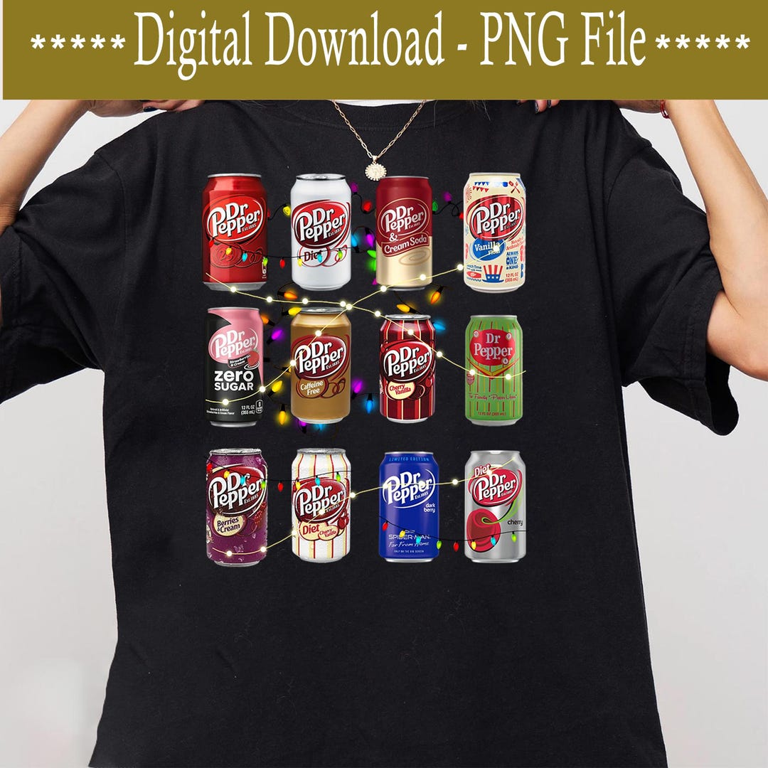 Vintage Dr Pepper Christmas Png, Cute Festive Soda Lover Design ...