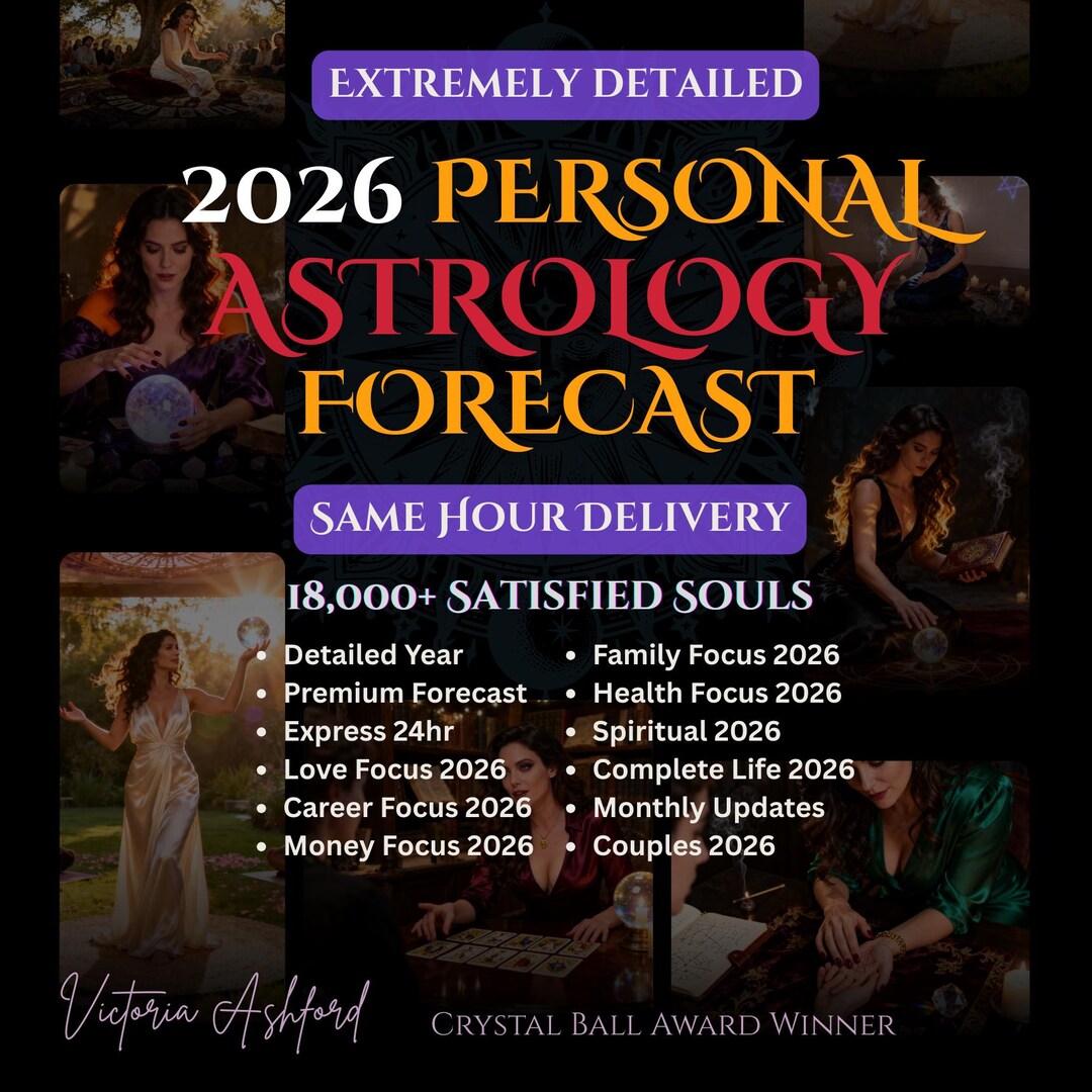 2026 Personal Astrology Forecast, Yearly Horoscope Reading, Astrology ...