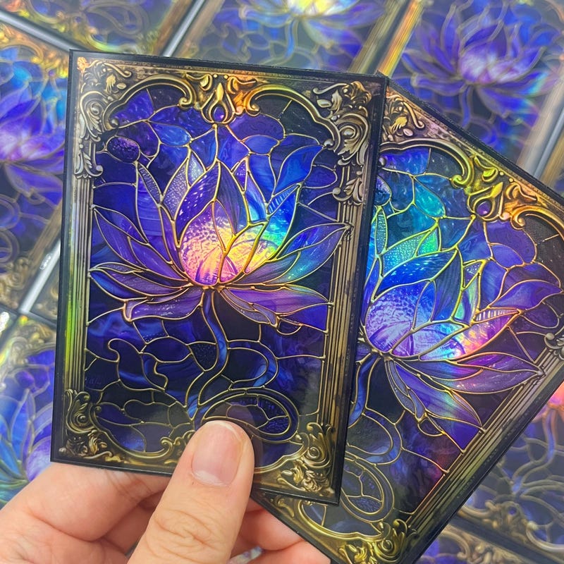 Card Sleeve Stained Glass - Etsy