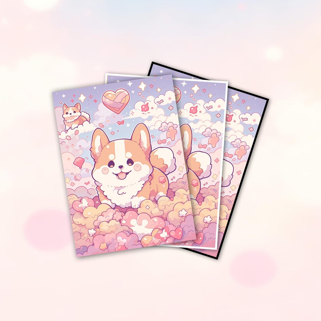 MTG Card Sleeves- Kawaii Corgi Lorcana Sleeves. Border & Finishes ...