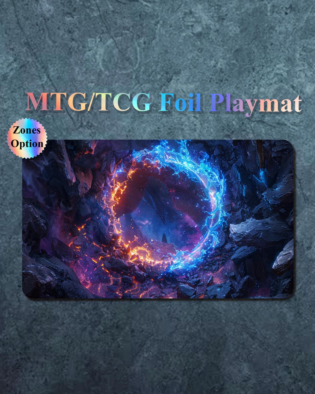 Riftbound Playmat|mtg Playmat-elemental Rift: Fire and Ice| 3mm, 24"×14 ...