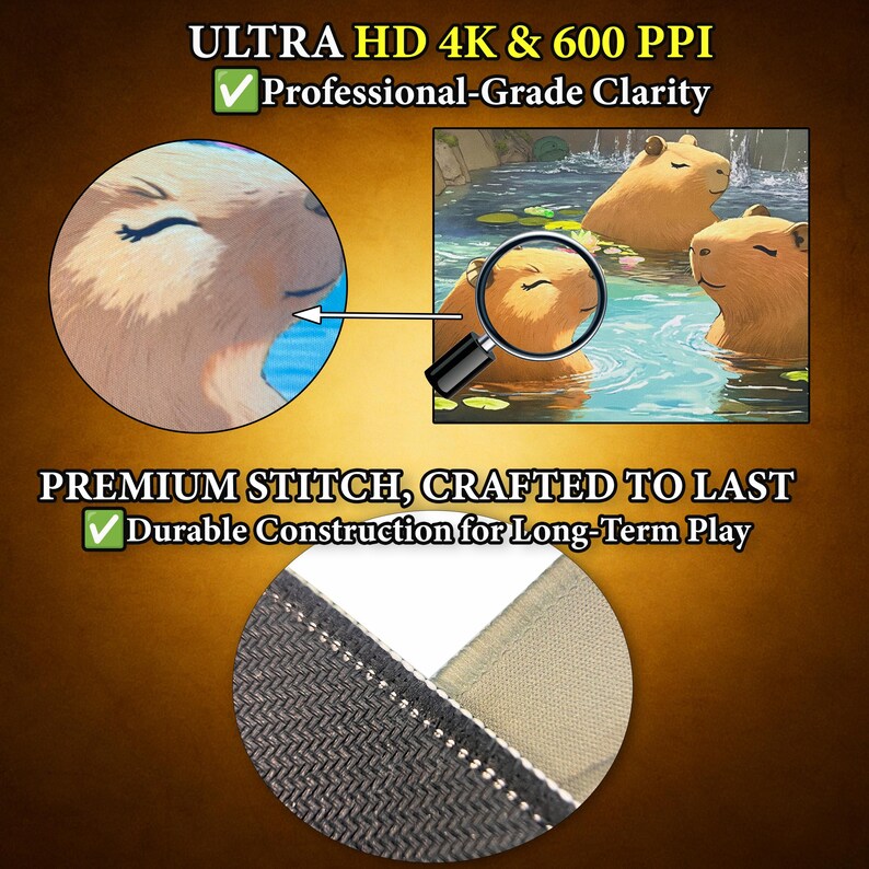 MTG Playmat, Vintage Scared Angel TCG Playmat- 3mm, 24"x14", Seam ...