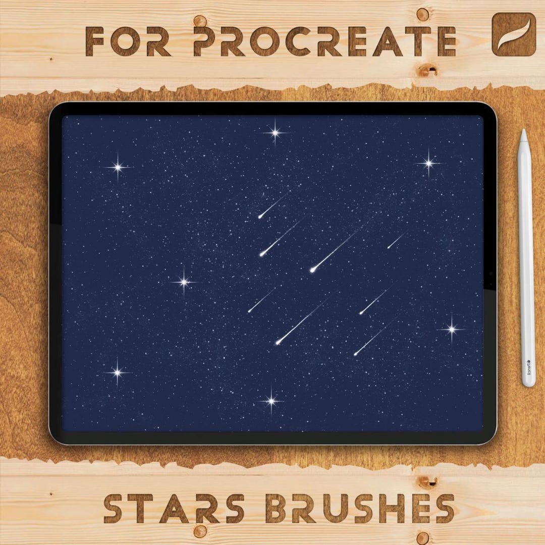 Star Brushes for Procreate – Stamps, Textures | Brush Set, Pack - Etsy