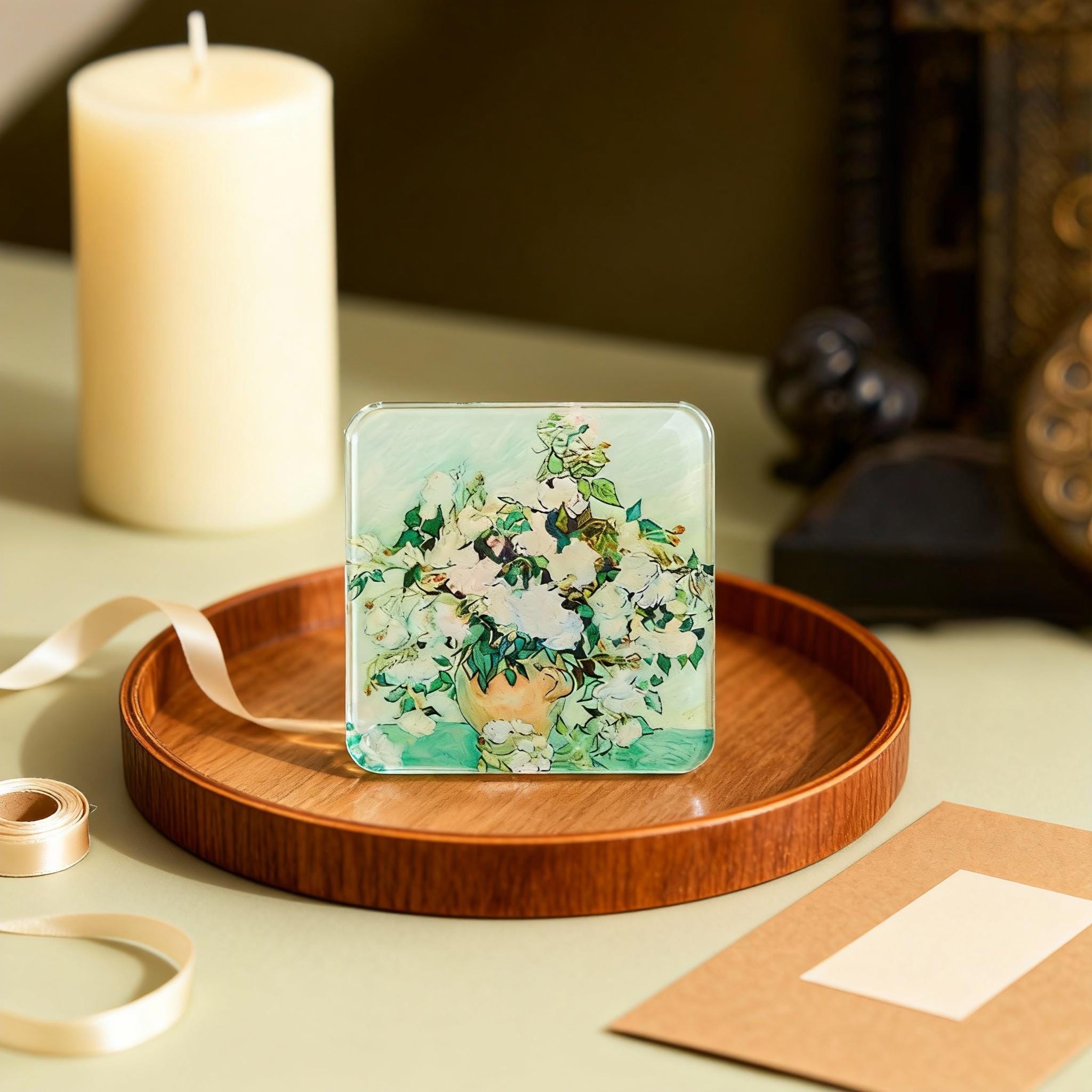 Art Style Fridge Magnet, Mini Square Refrigerator Magnet, Aesthetic ...