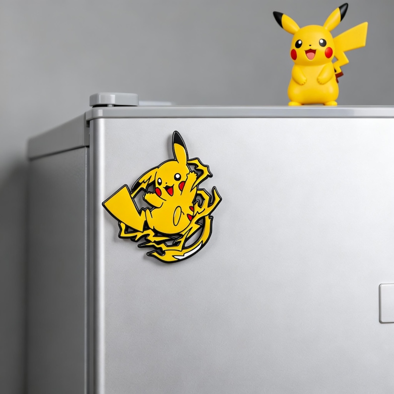 Pokemon Fridge Magnets, Pikachu Charmander Squirtle Bulbasaur, Hard ...