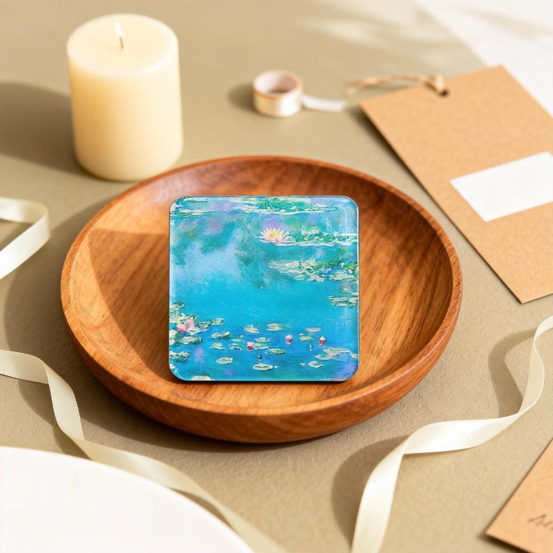Art Style Fridge Magnet, Mini Square Refrigerator Magnet, Aesthetic ...