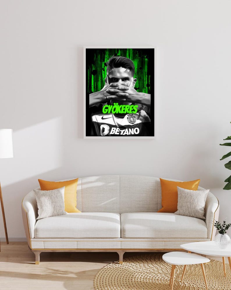 Viktor Gyokeres Football Art Print: Digital Download + Wallpaper - Etsy
