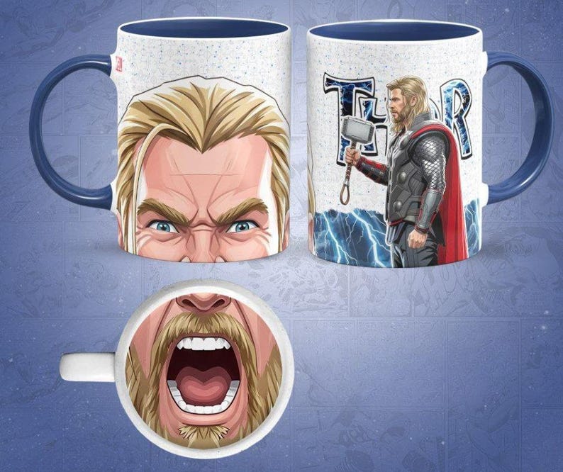 Heroes Mug Designs With Big Mouth, Sublimation Mugs, Character Pack ...