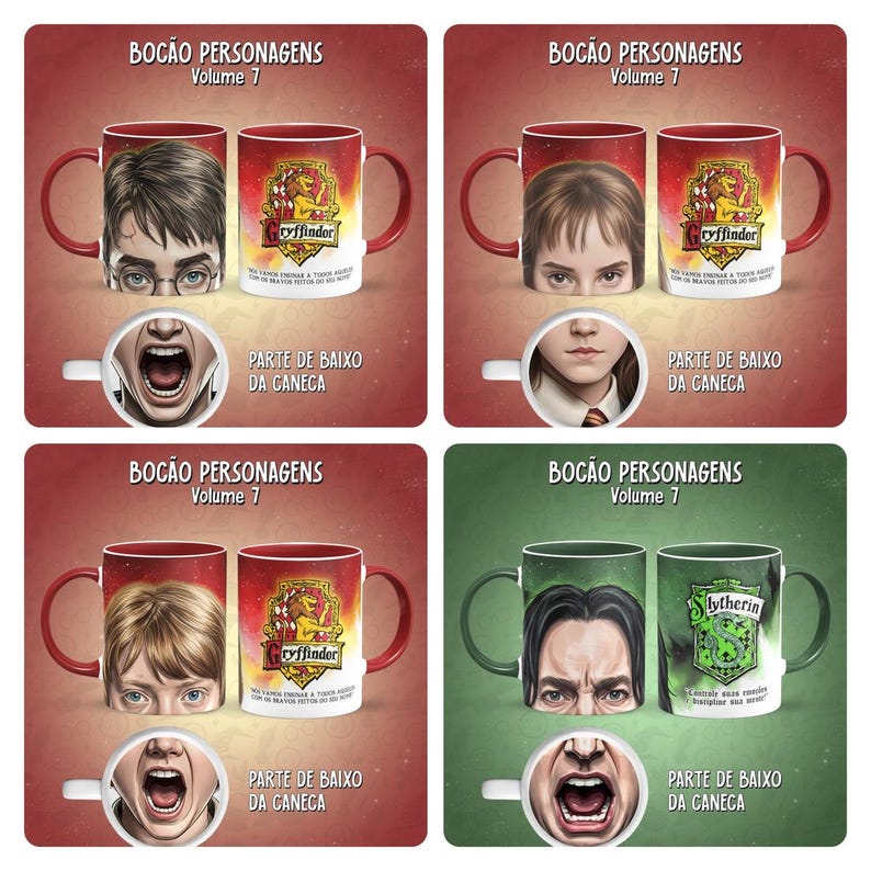 Harry Mug Designs With Big Mouth, Sublimation Mugs, Character Pack ...