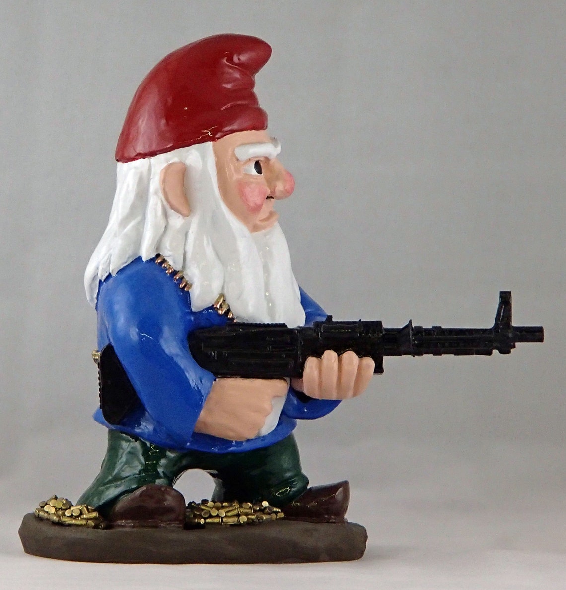 Combat Garden Gnome M60 Machine Gunner | Etsy
