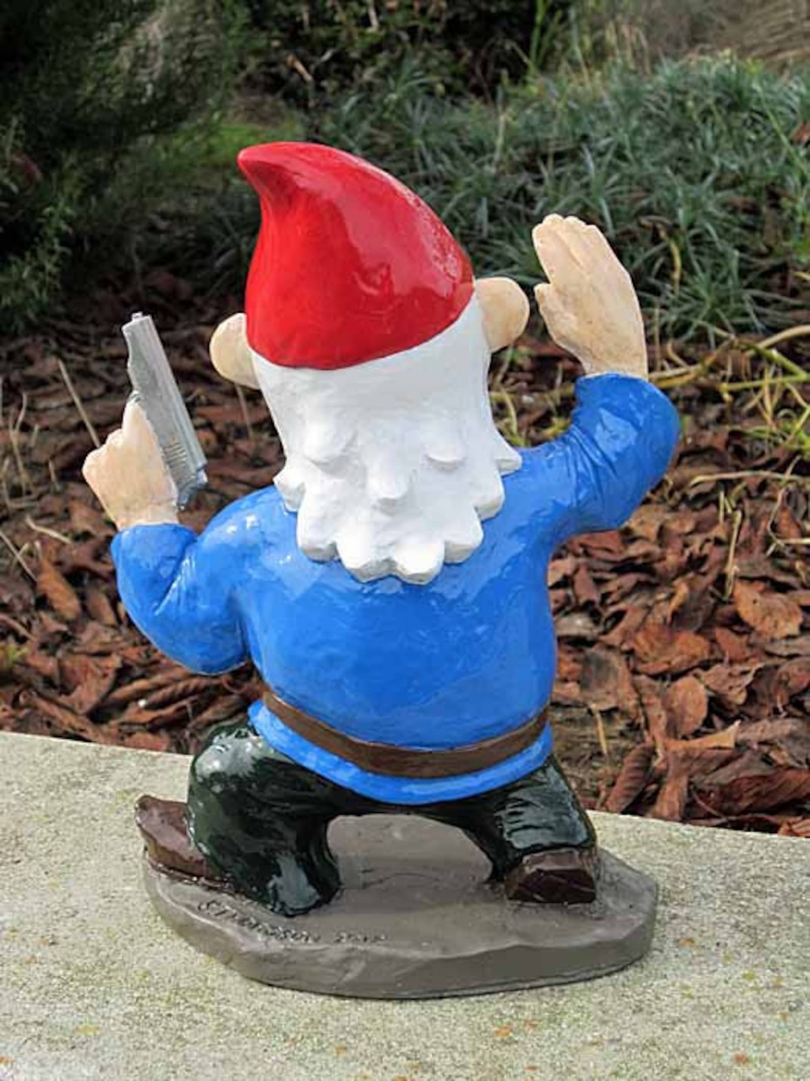 Combat Garden Gnome Officer With Pistol - Etsy