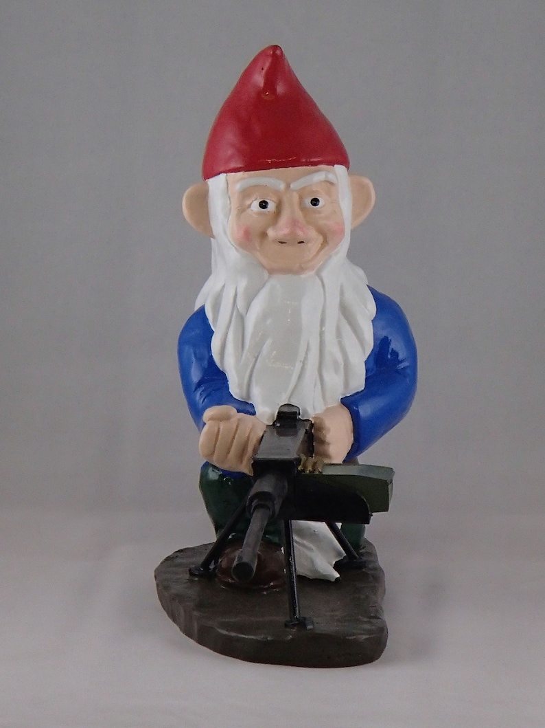 Combat Garden Gnome Heavy Machine Gunner - Etsy