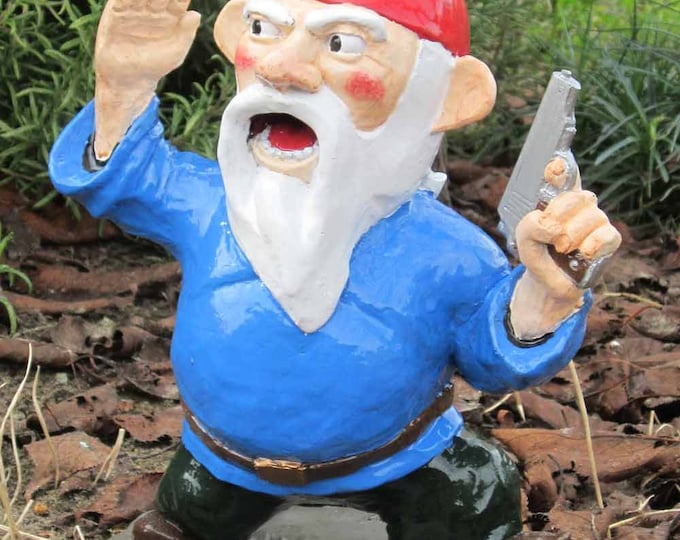 Combat Garden Gnome Officer With Pistol - Etsy