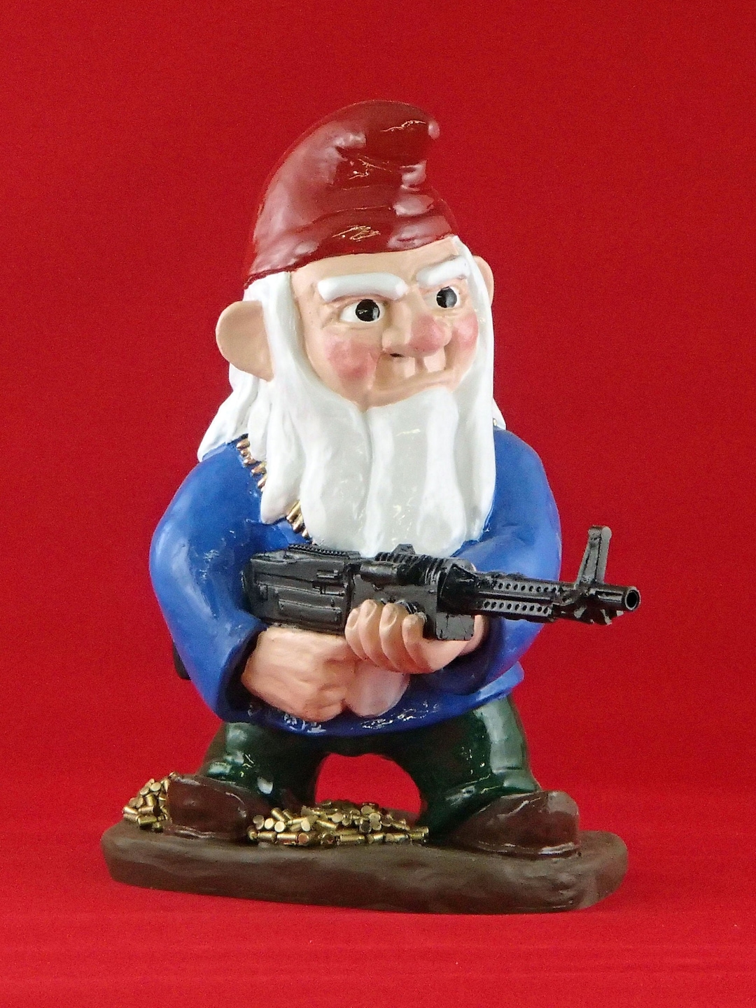Combat Garden Gnome M60 Machine Gunner - Etsy