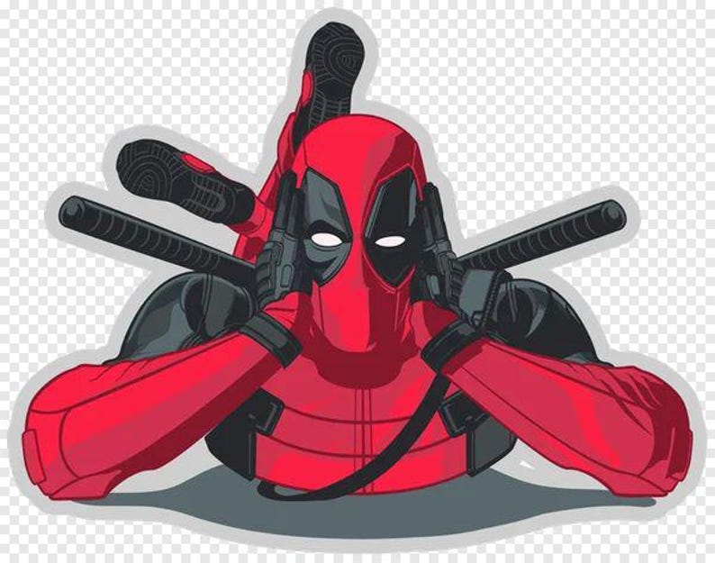 Deadpool Cartoon SVG Bundle, Superhero Clipart (PNG, SVG) - Etsy