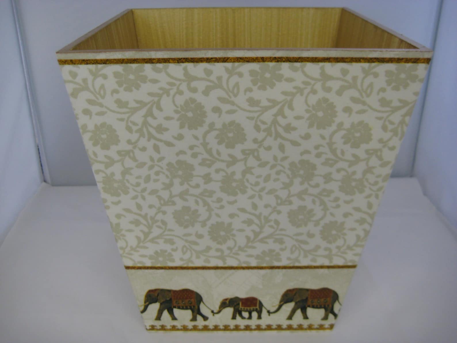 Elephant Waste Paper Bin Trash Can Handmade Wooden Handmade in UK - Etsy